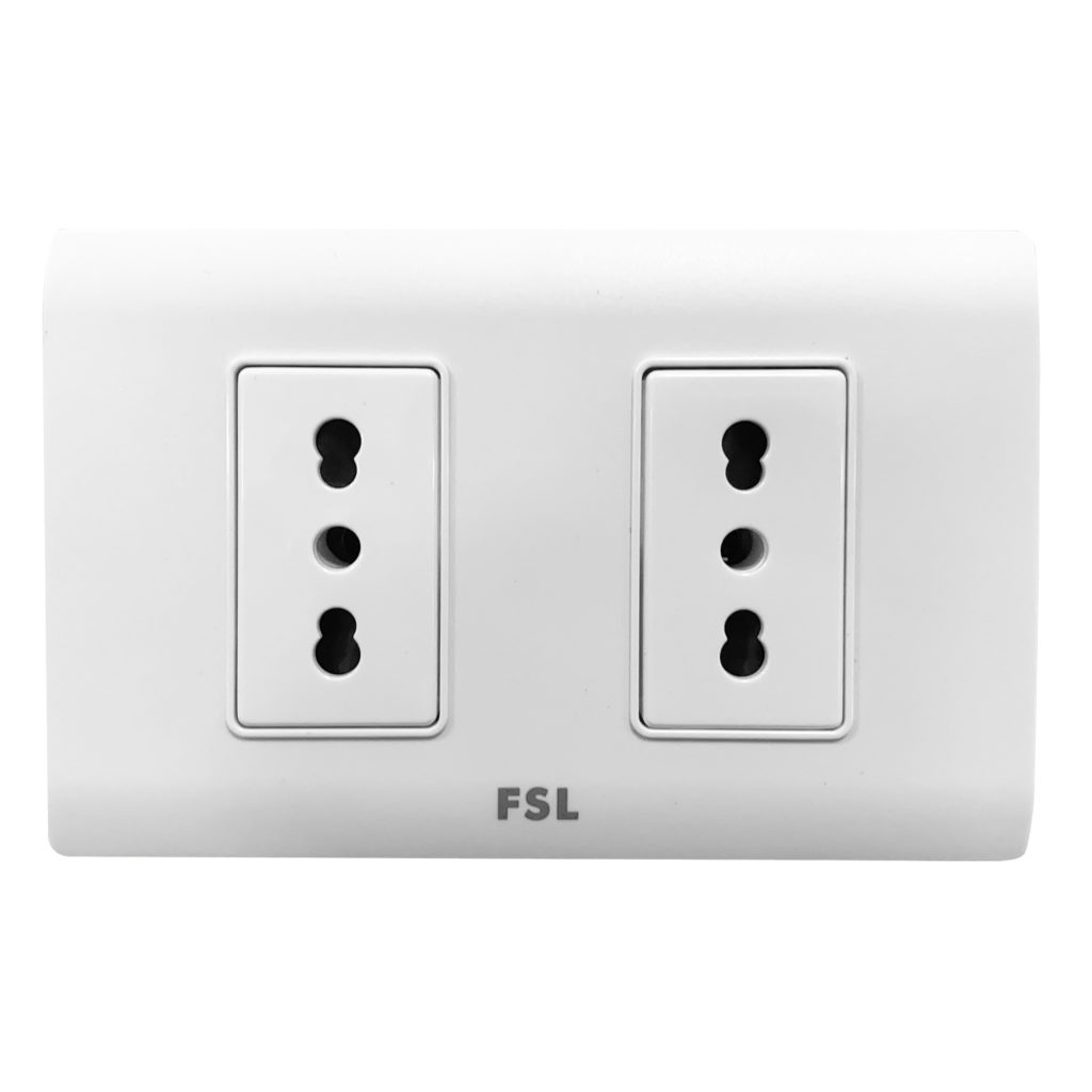 ENCHUFE 16AMP DOBLE FSL – POWER LED CHILE SPA