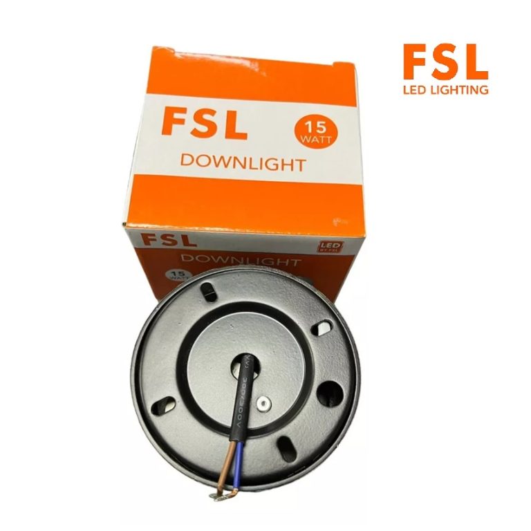 Foco Sobrepuesto Retraido Negro 15w 3000k FSL – POWER LED CHILE SPA