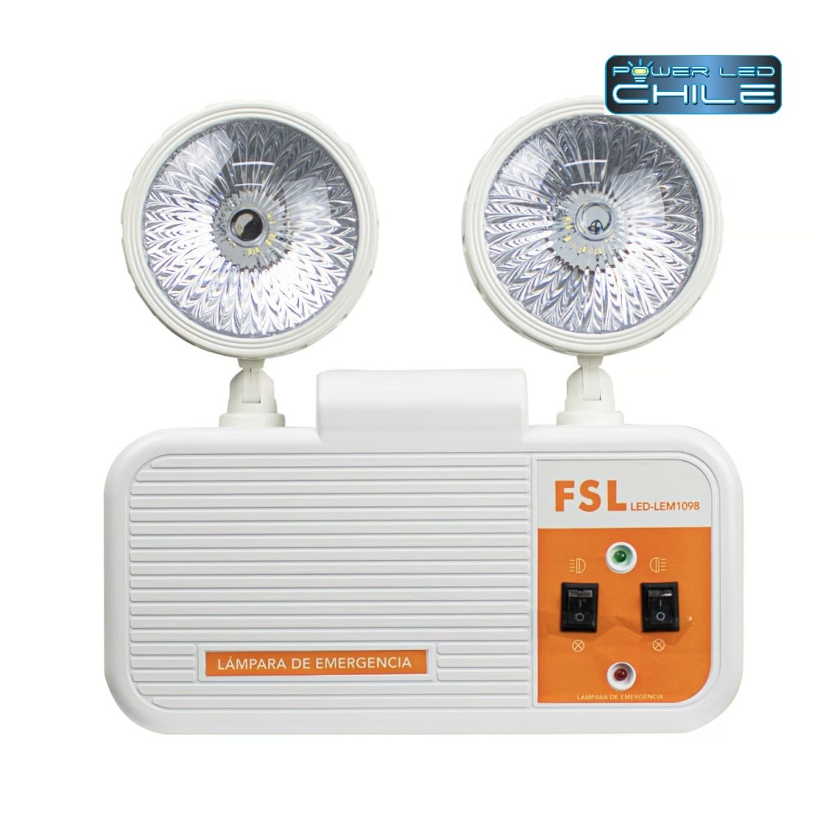 Lampara de Emergencia 4w FSL (2x2w) – POWER LED CHILE SPA